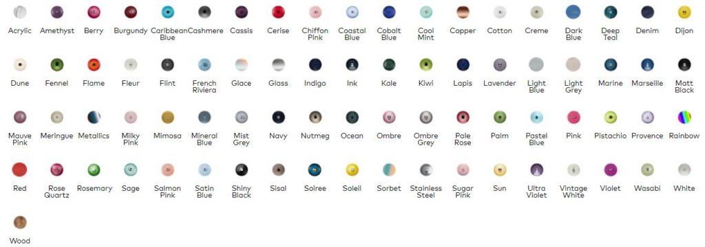 The various colours in Le Creuset cast iron cookware - COMPARE DULU